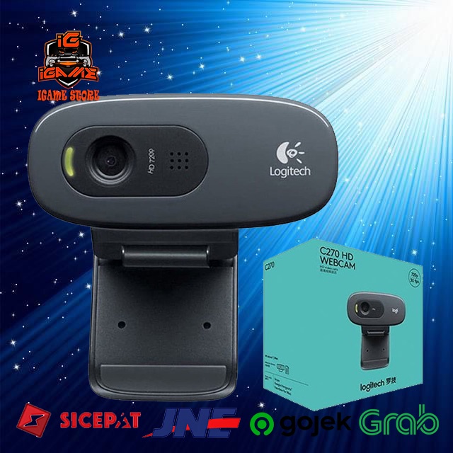 Jual Logitech USB HD Webcam C270 with Microphone NAMPOL GAN | Shopee ...