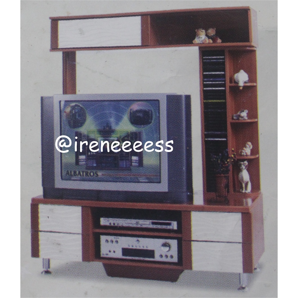 Jual BUFET TV PUTIH / MEJA TV BESAR MOTIF MUTIARA PUTIH / LEMARI BOFET ...