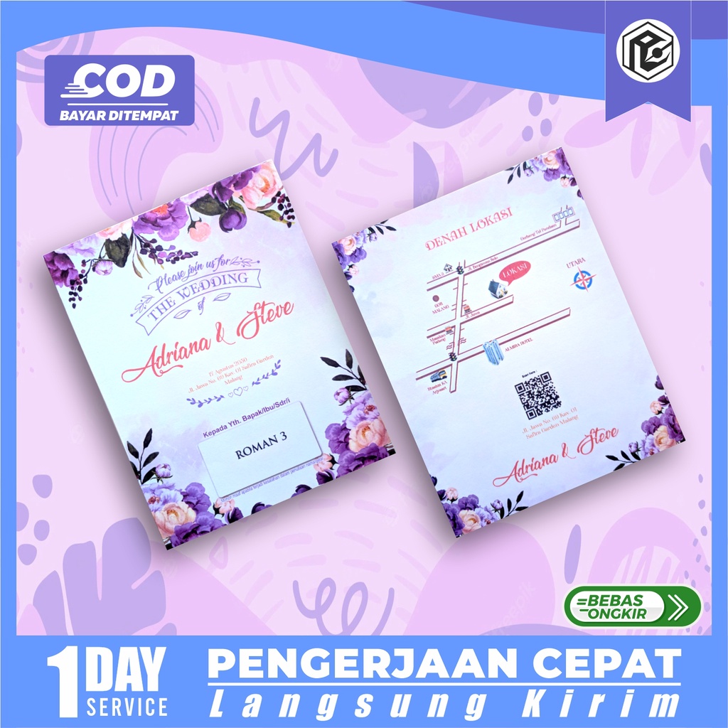 Jual CETAK UNDANGAN PERNIKAHAN ROMAN 3 | Shopee Indonesia