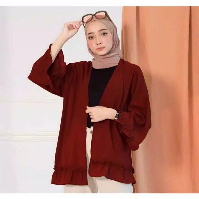 Jual Long Outer Wanita Kanaya Outer Ngan Terbaik U6I0 Kardigan kerja ...