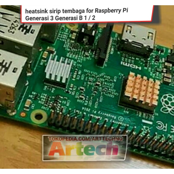 Jual heatsink sirip tembaga for Raspberry Pi Generasi 3 Generasi B 1 / ...