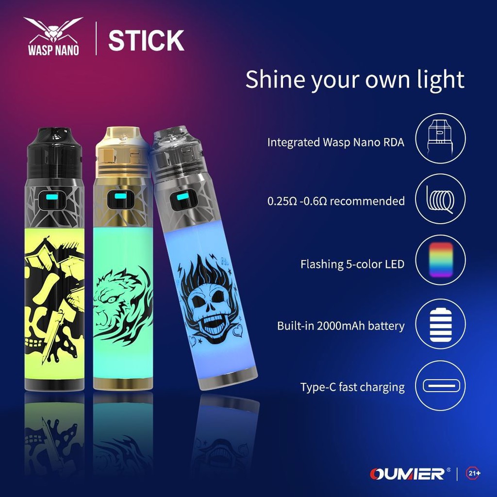 Jual WASP NANO STICK by oumier -Gold | Shopee Indonesia