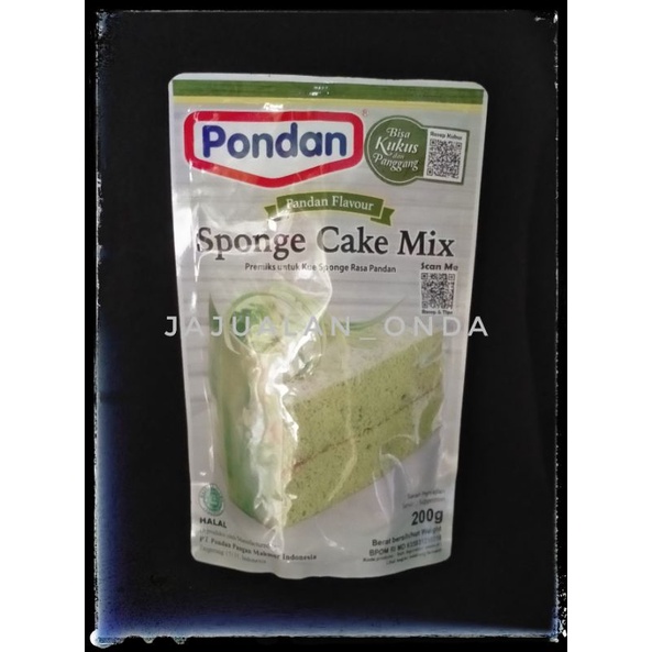 Jual BORNEO PONDAN SPONGE CAKE MIX PANDAN\ TEPUNG PREMIX RASA PANDAN ...