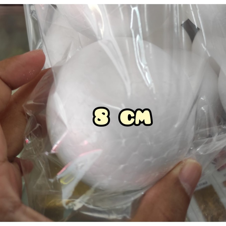 Jual Gabus bulat styrofoam putih 8 cm murah tebal tugas sekolah buat ...