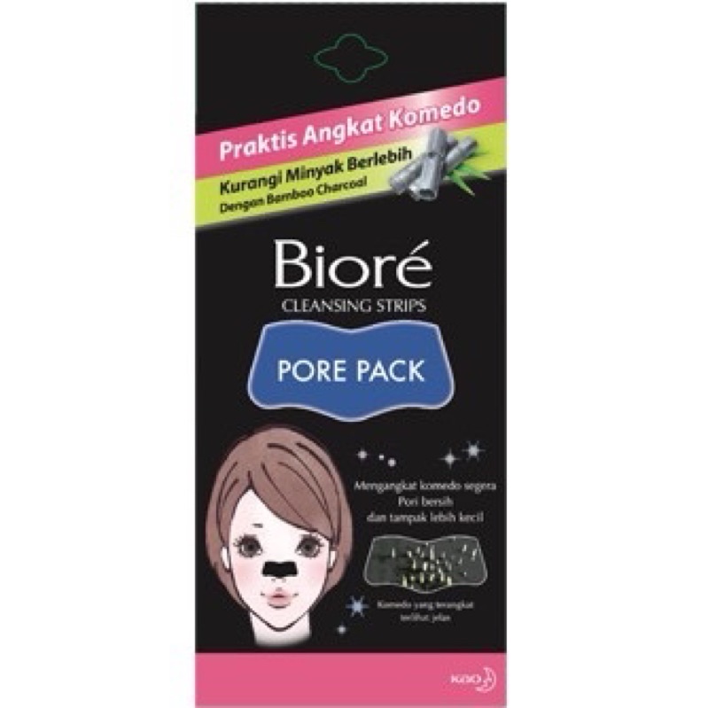 Jual Biore Pore Pack Black Plester Hidung Komedo Wajah Penghilang Komedo 1stripe Shopee Indonesia