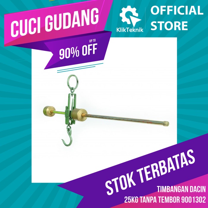 Jual Timbangan datcin logam 25Kg tanpa tembor Timbangan Dacin | Shopee ...