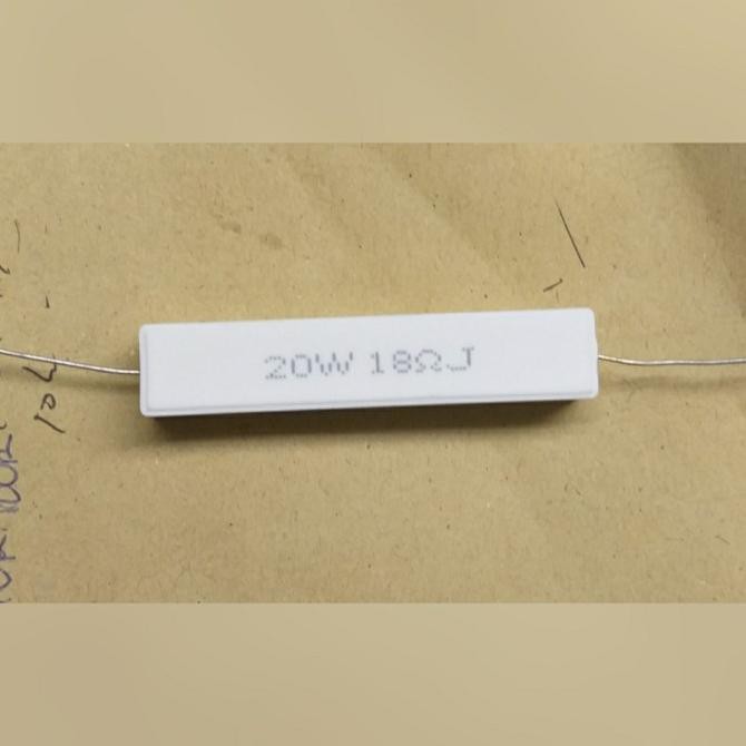 Jual resistor 20w 18 ohm putih ele-82 Diminati Banget | Shopee Indonesia
