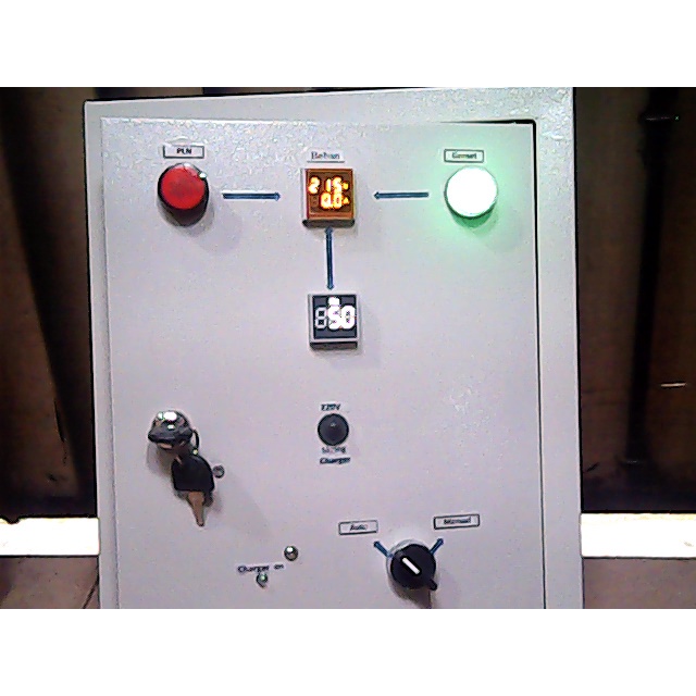 Jual Panel ats amf 1phase daya 10rb watt full otomatis+charger ...