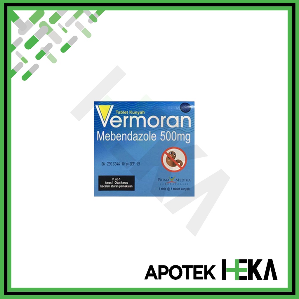 Jual Vermoran 500 mg Strip isi 1 Tablet - Obat Cacing (SEMARANG ...