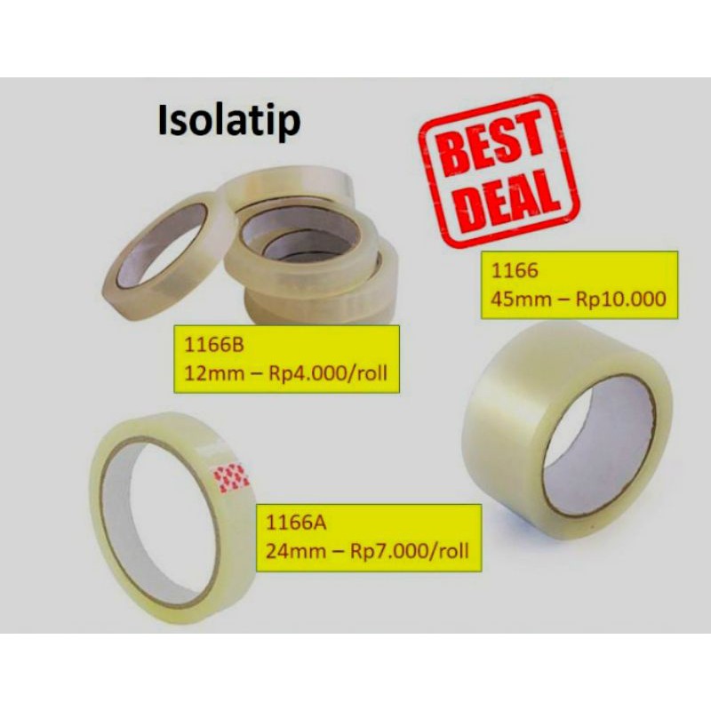 Jual Isolatip - Lakban bening - isolasi bening clear barang florist ...