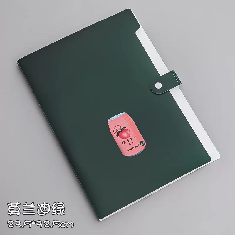 Jual B 081 | FILE FOLDER 6 SLIDE MOTIF POLOS | DOCUMEN BAG 6 POCKET ...