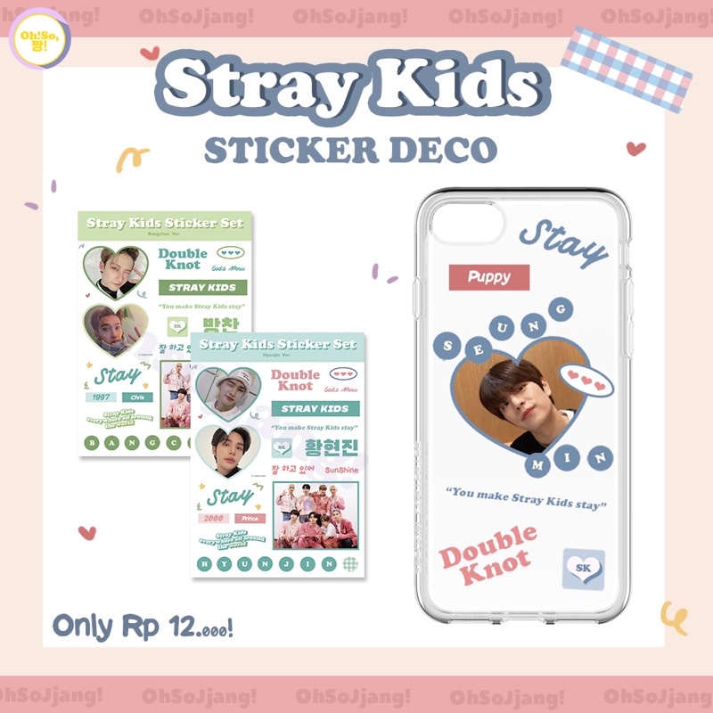 Jual STRAY KIDS STICKER DECO KISS CUT VOL.2 SKZ STAY STICKER SET ...