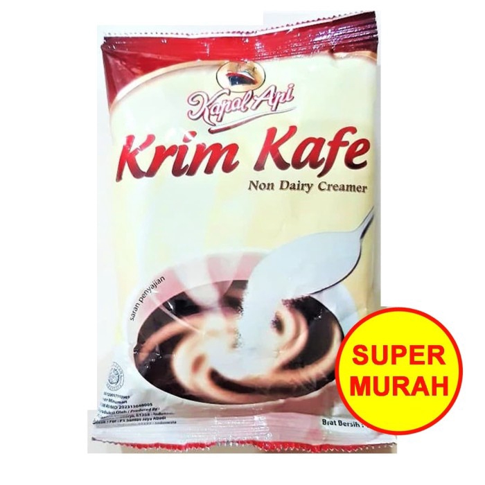 Jual Kapal Api Krim Kafe Non Dairy Creamer Sachet Refill 100 Gram (gr ...