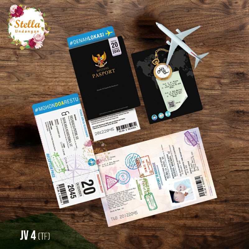 Jual Blangko Undangan Java Card JV 04 TF/Blangko Undangan kosongan ...