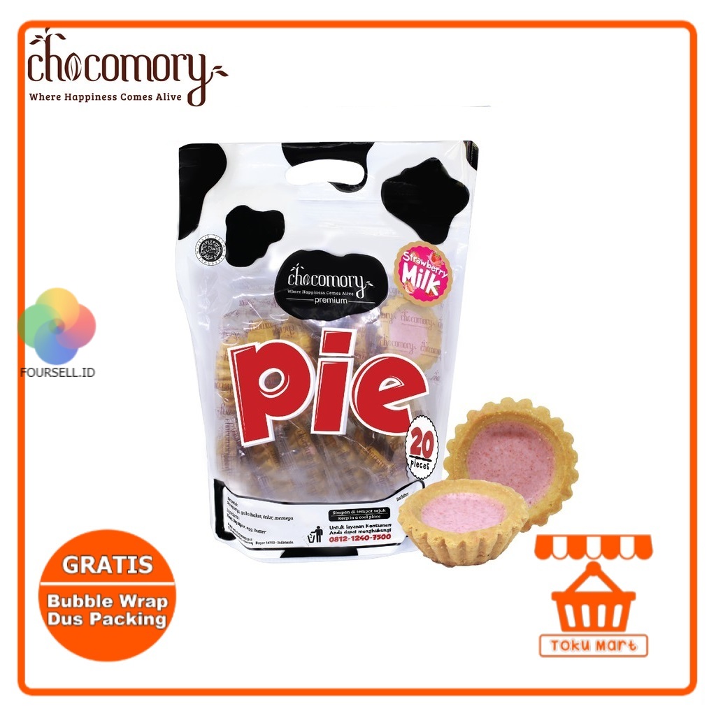 Jual Chocomory - Pie STRAWBERRY MILK (PACKING AMAN) - Pie Susu Cimory ...