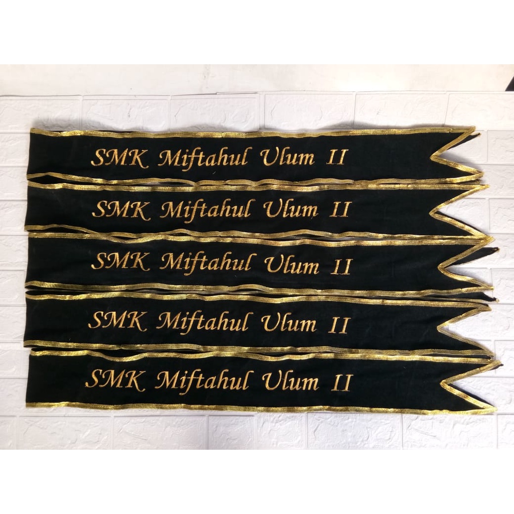 Jual slempang wisuda/ slempang bordir/graduation sash/slempang ulang ...