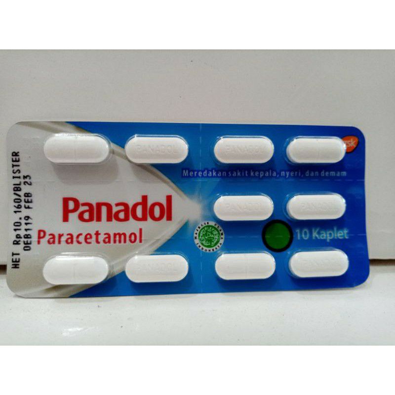 Jual Panadol biru/panadol tablet/demam/sakit kepala/obat nyeri/pusing ...