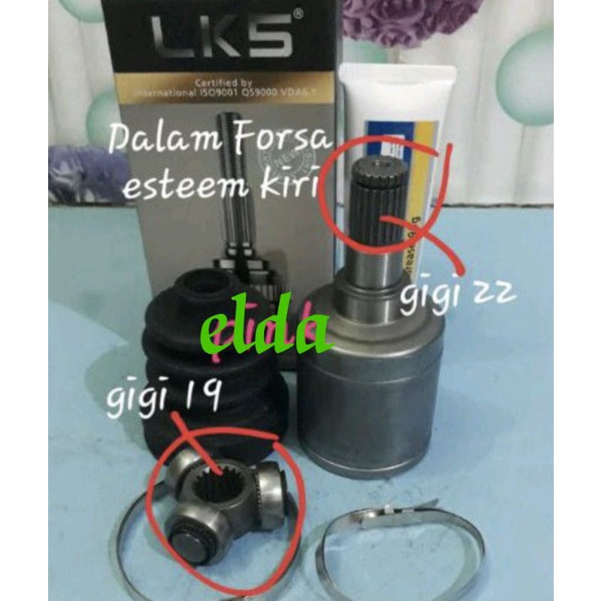 Jual CV.Joint Dalam As Roda Depan Dalam kiri Suzuki Forsa Esteem | Shopee Indonesia