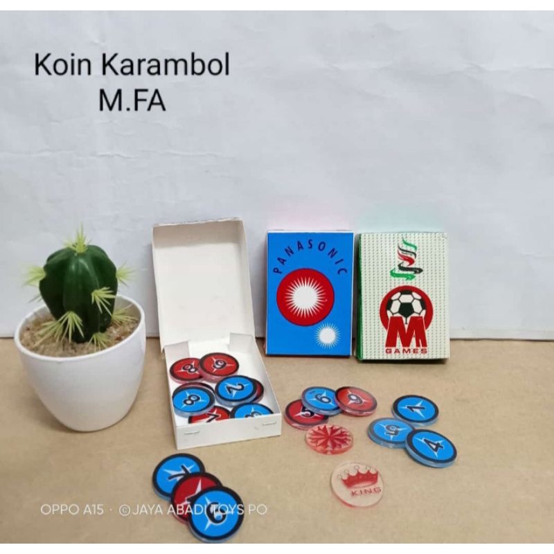 Jual Mainan Koin Karambol Tidak Tebal / biasa Isi 24 Koin | Shopee ...