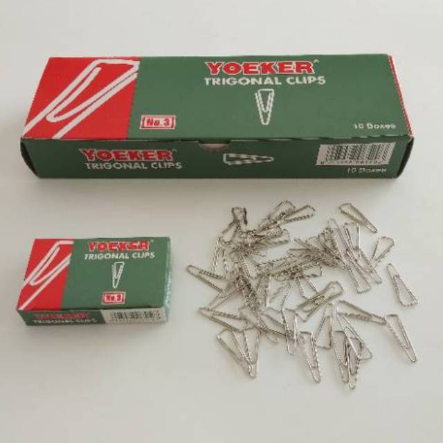 Jual Paper Clip Yoeker No.3 / Trigonal clip | Shopee Indonesia