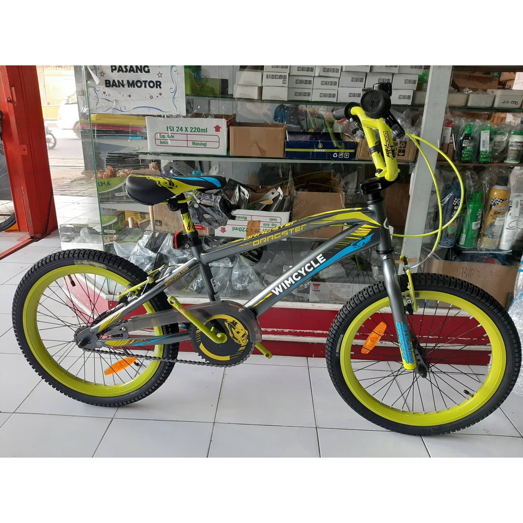 Jual SEPEDA JUNIOR BIKE BMX 20 inch WIMCYCLE DRAGSTER | Shopee Indonesia