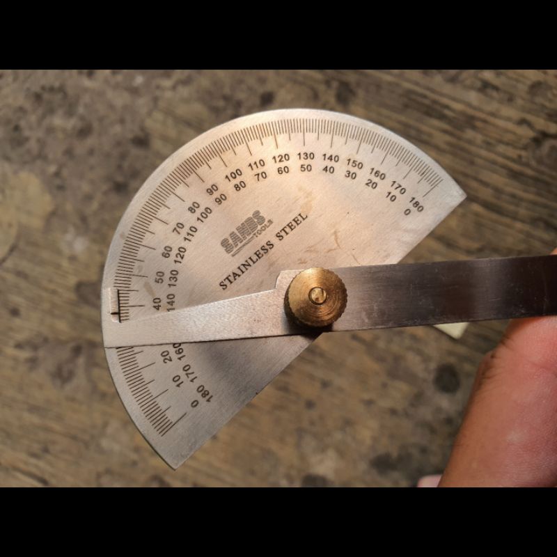 Jual BUSUR DERAJAT DEGREE PROTRACTOR STAINLESS STEEL SANDS | Shopee ...