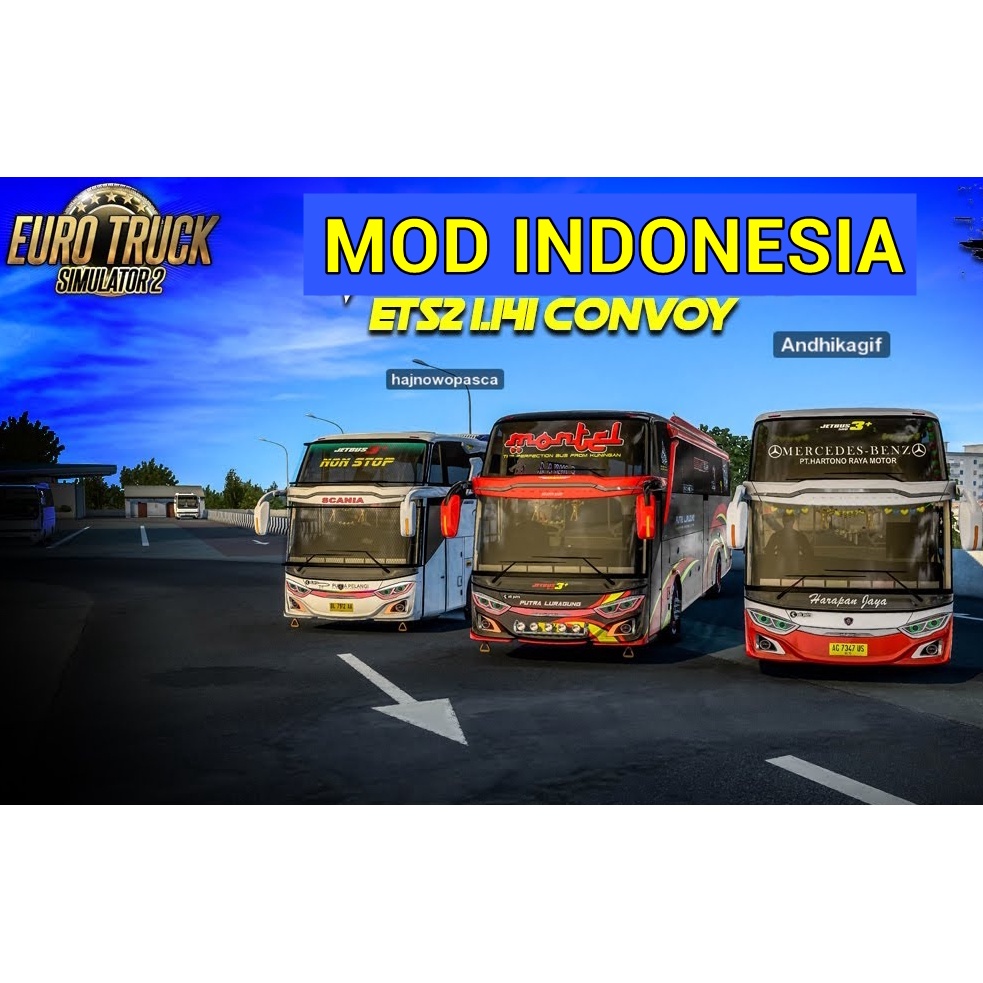 Jual ETS2 1.41 Convoy Bisa Online Mod Indonesia Game PC Laptop | Shopee Indonesia