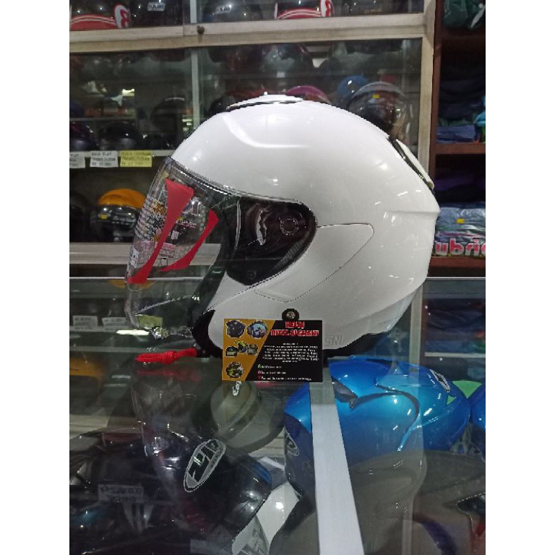 Jual Helm KYT Kyoto Putih original | Shopee Indonesia