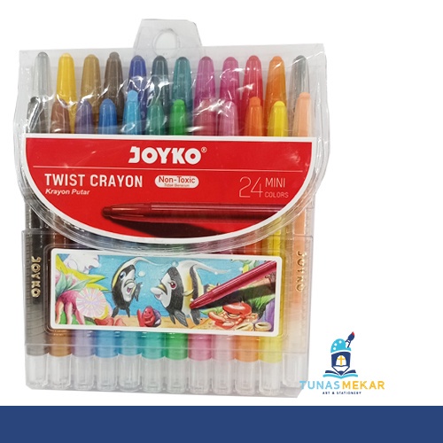 Jual Joyko Twist Crayon Mini Set 24 Colours | Shopee Indonesia