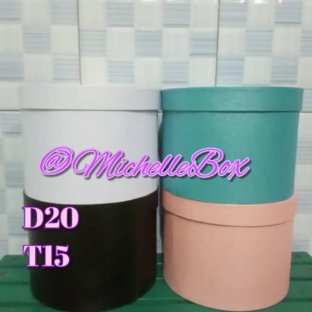 Jual Gift Box Bulat/Bloom Box Flower/Round Flower Box/Box Bunga Bulat ...