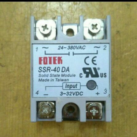 Jual Solid State Relay Module SSR-40DA 40A 250V 3-32VDC/24-380VAC rilei DC - AC switch 10 25 40 ...