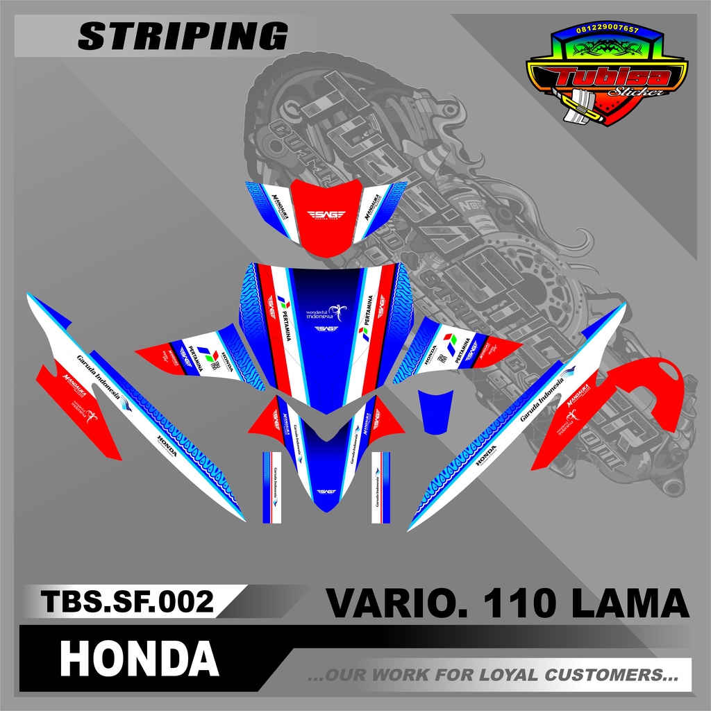 Jual Sticker Decal Full Body Vario 110 Lama - Sticker Decal Vario 110 ...
