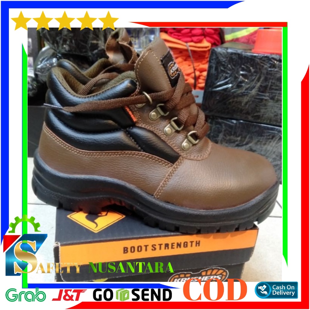 Jual Sepatu Safety Krushers Florida Brown Safety Shoes Krusher Florida ...