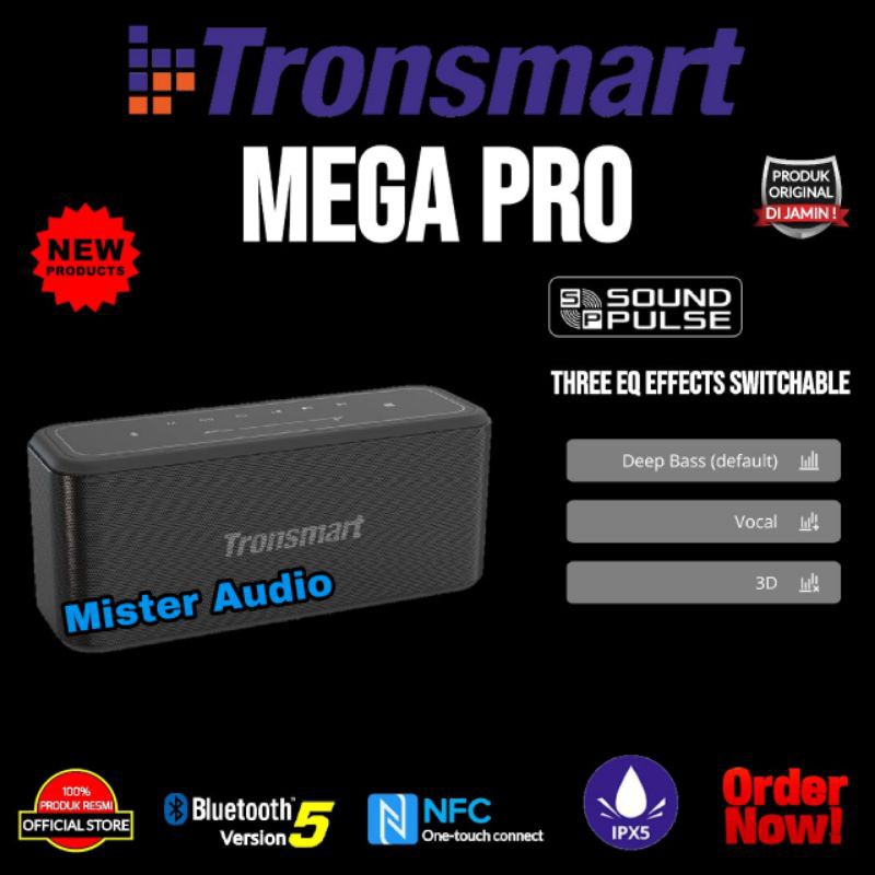 Jual Tronsmart MEGA PRO Portable Bluetooth Speaker 60W Original ...