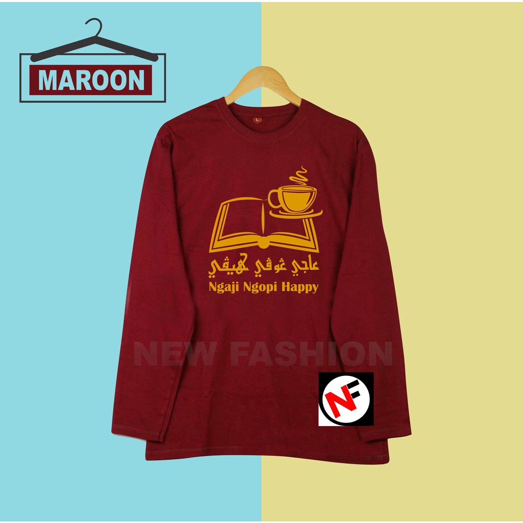 Jual KAOS SANTRI NGAJI NGOPI HAPPY GOLD KAOS TULISAN ARAN KAOS MUSLIM ... Jual KAOS SANTRI NGAJI NGOPI HAPPY GOLD KAOS TULISAN ARAN KAOS MUSLIM ...