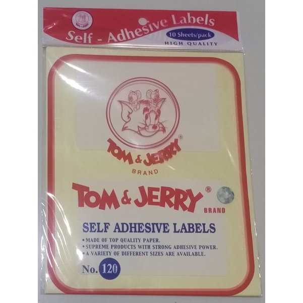 Jual Sticker/Label Tom and Jerry No. 120 T&J Putih Original | Shopee ...
