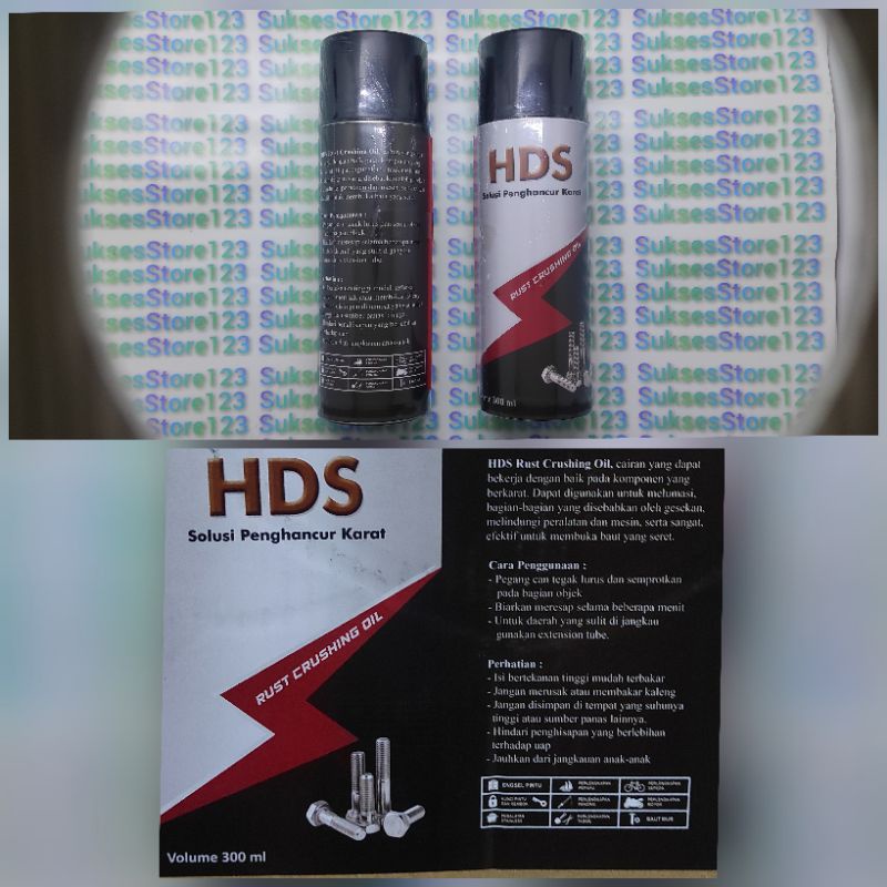 Jual HDS Cairan Spray Solusi Penghancur Karat 300ml | Shopee Indonesia