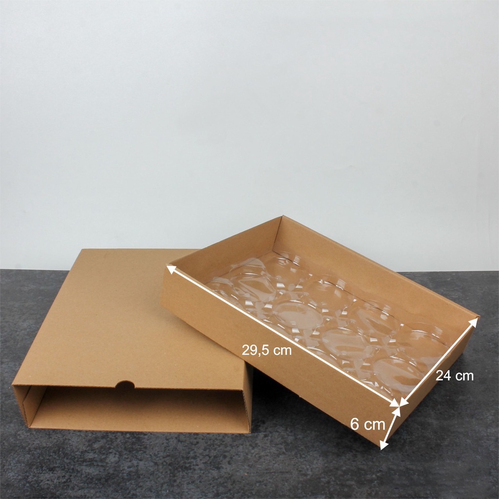 Jual Dus Donat Box Isi 10 Donat Slide Box Hampers Donat Mini Packaging ...