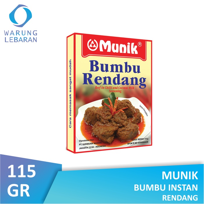 Jual Munik Bumbu Rendang 115gr | Shopee Indonesia