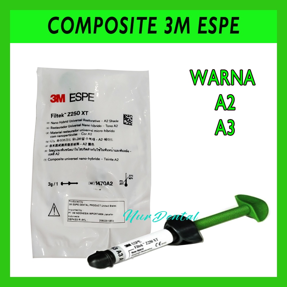 Jual Composite komposit 3m filtek z250xt nano hybrid espe USA tambalan ...