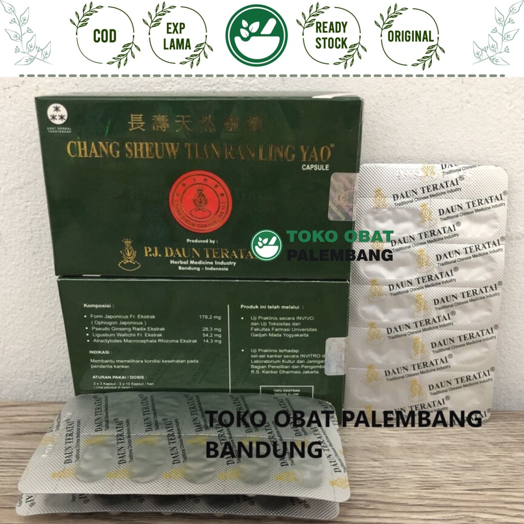 Jual CHANG SHEUW TIAN RAN LING YAO 30 KAPSUL PT DAUN TERATAI OBAT ...