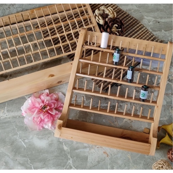 Jual Rak Benang Rak Benang Dari Kayu 50 kap stick dan 100 kap stick Rak ...