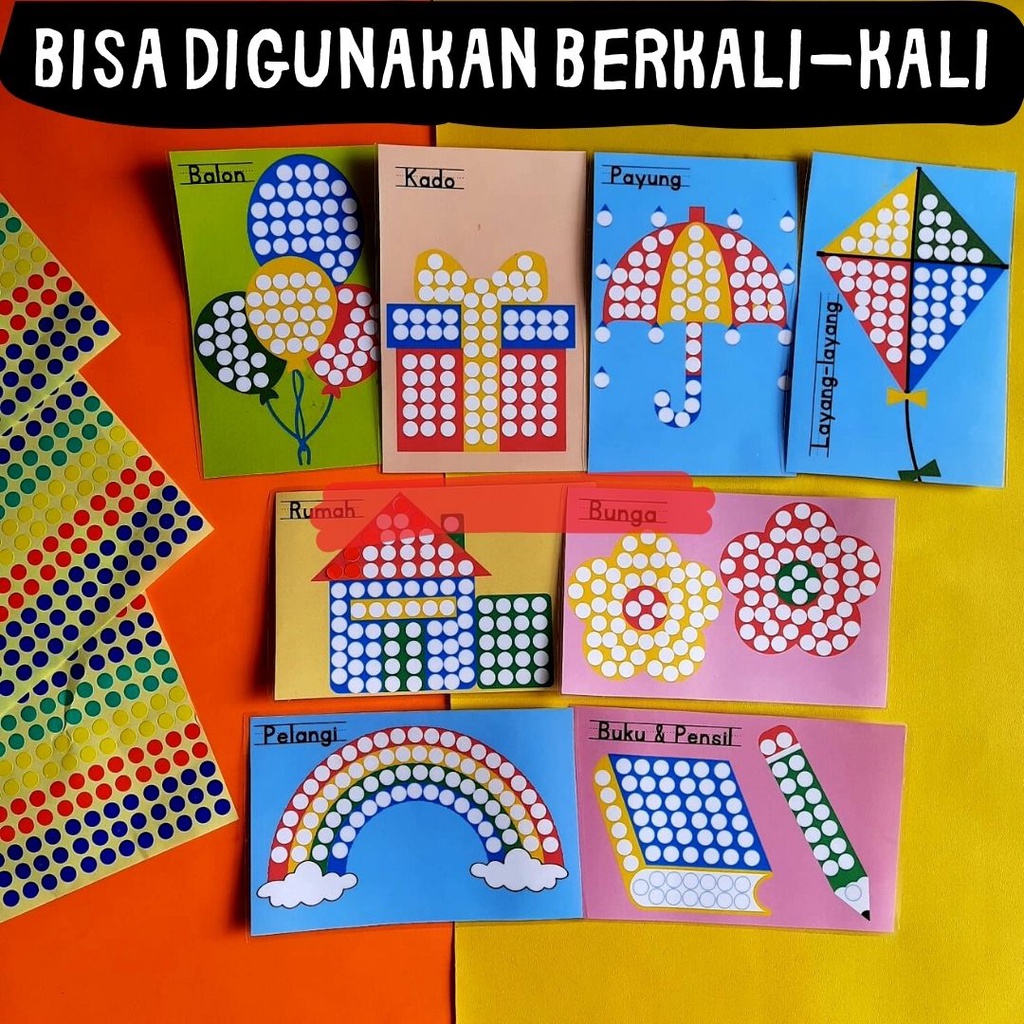 Jual Mainan Motorik Halus Anak Worksheet Aktivitas Menggunting Mainan ...