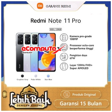 Jual XIAOMI REDMI NOTE 11 PRO 8/128 GB RAM 8 ROM 128 HELIO G96 / HP XIAO MI GARANSI RESMI ...