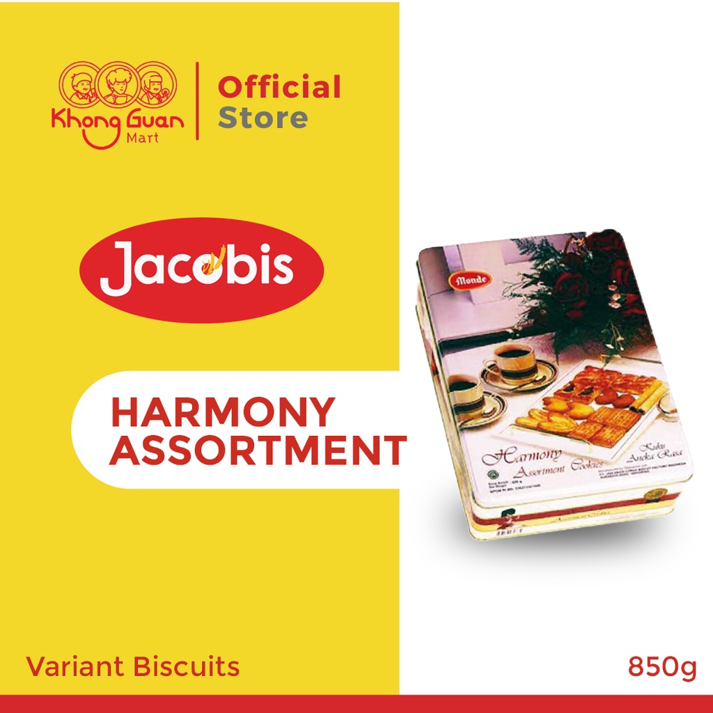 Jual MONDE Harmony Assortment Cookies Tin 850 Gram | Shopee Indonesia