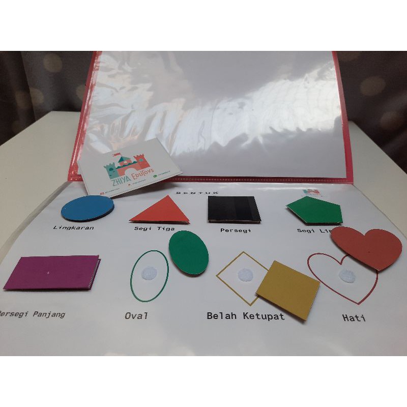 Jual worksheet shapes/worksheet velcro mengenal bentuk anak 2 tahun ...