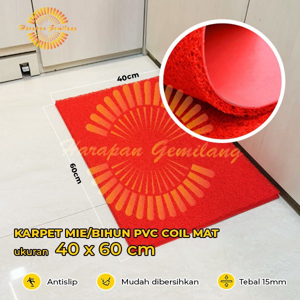 Jual Keset Anti Slip PVC Coil Mat 40 x 60 - Bihun | Shopee Indonesia
