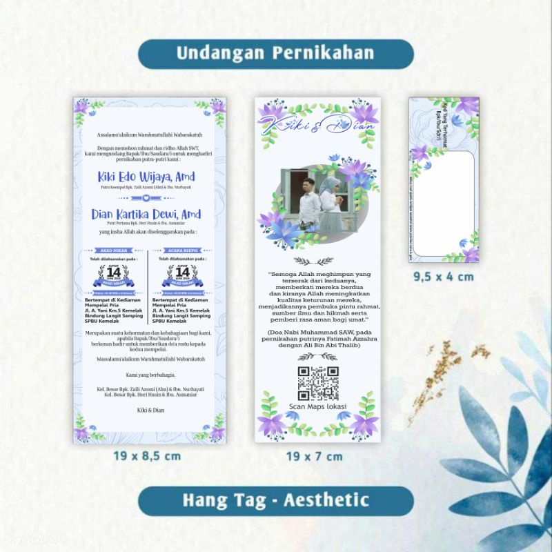 Jual Undangan Hangtag / Undangan Hang tag / Custom / Undangan ...