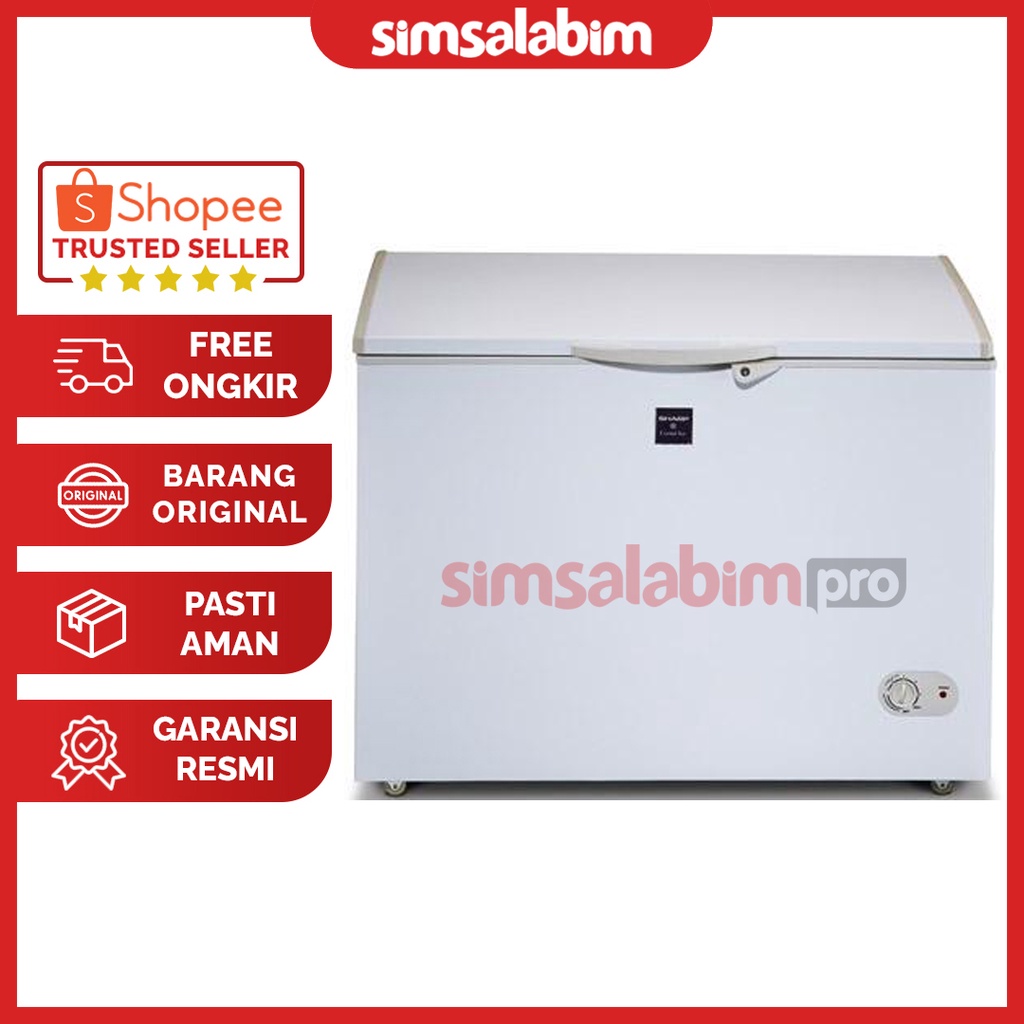 Jual SHARP FRV-300 CHEST FREEZER KEY LOCK GARANSI - FREE ONGKIR ...