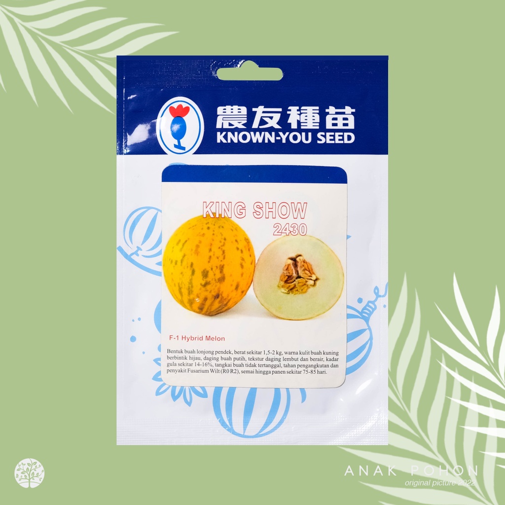 Jual (1 PACK - 10 GRAM) Benih Melon King Show 2430 Hibrida F1 Premium ...